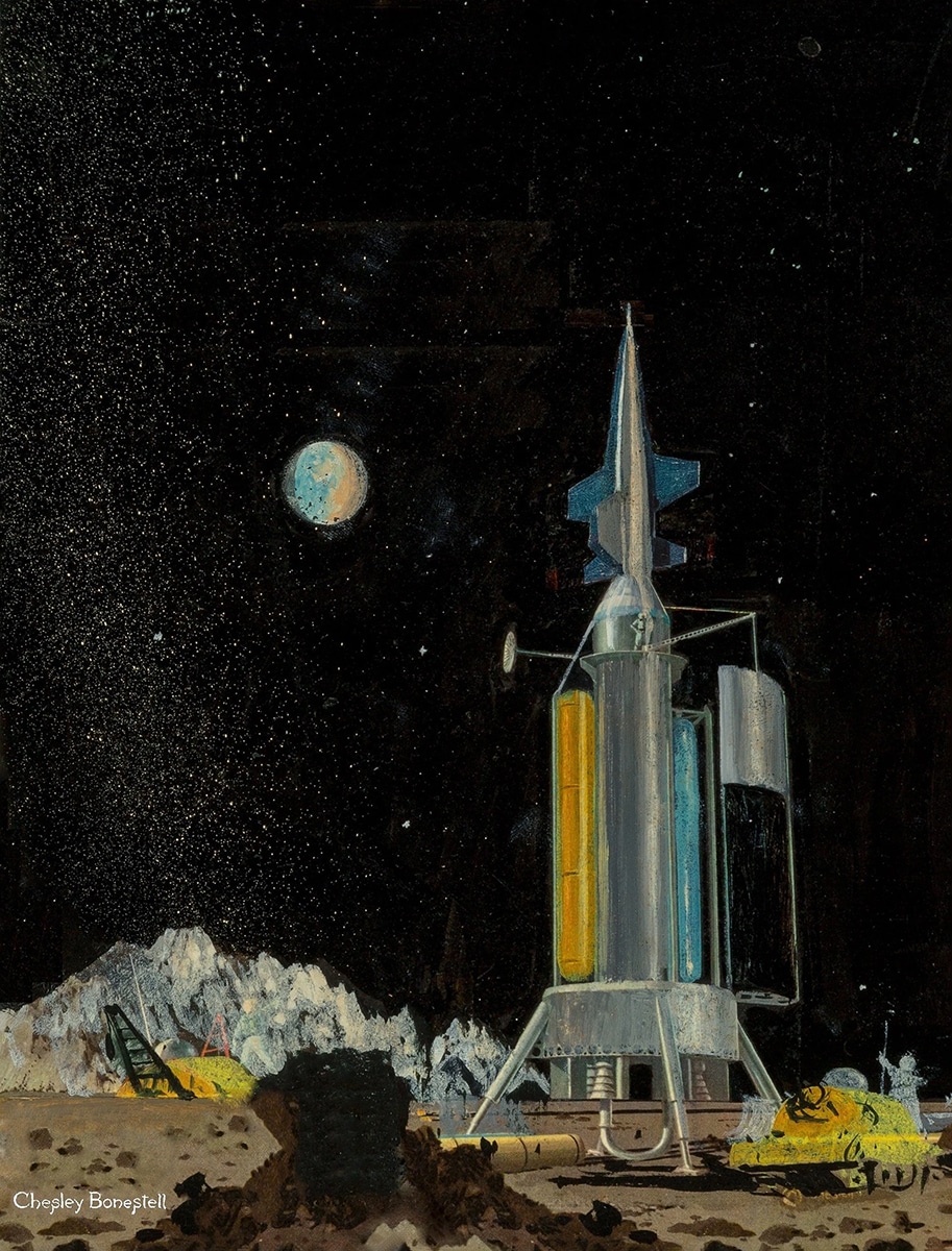 Chesley Bonestell - The Father of Space Art - The Journal of Antiques ...